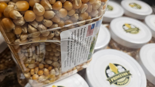 Misaligned Label - 2lbs Mushroom Shaped Popcorn – Princeton Popcorn Company