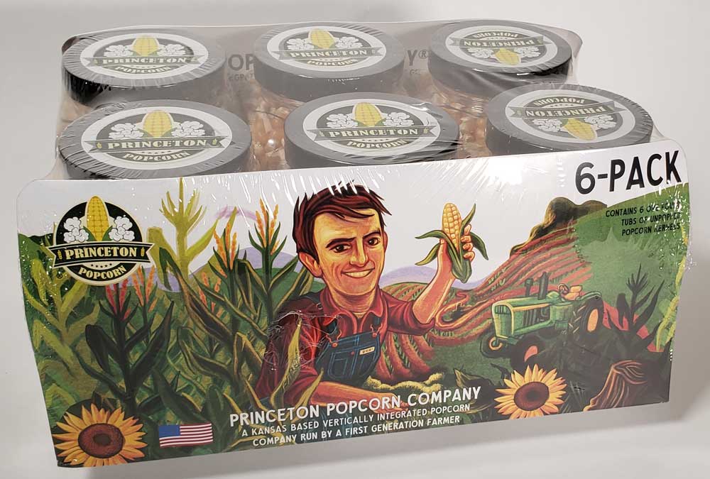 Six Pack of 1lb Mushroom and Butterfly Shaped Unpopped Popcorn Kernels ...