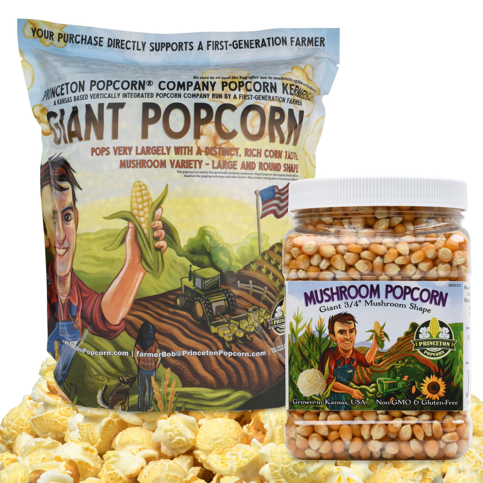 Popcorn Kernel 10lb Combo (8lb Bag + 2lb Tub / Butterfly or Mushroom ...
